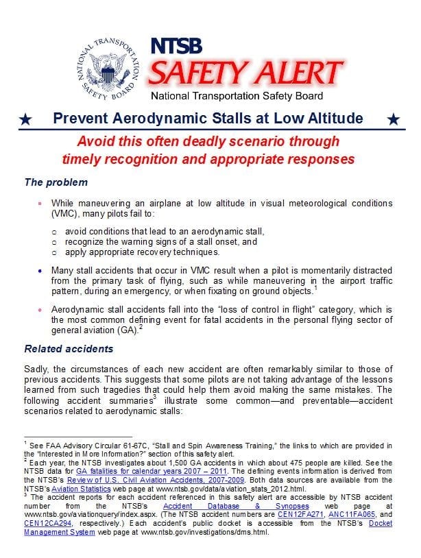 NTSB shouts - will anyone listen? : Air Facts Journal