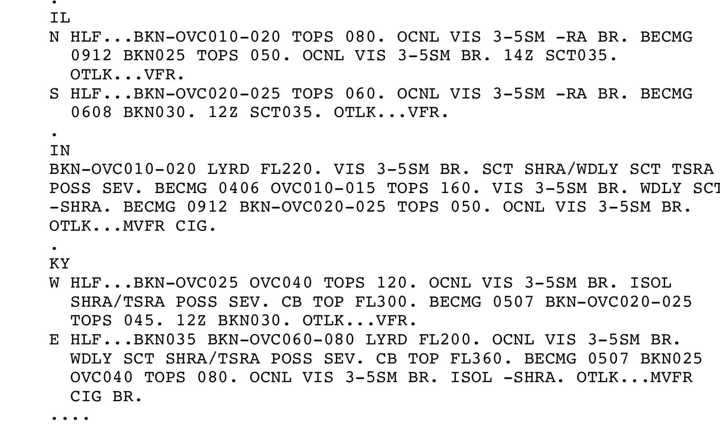 Area Forecast replacement - what does it really say? : Air Facts Journal