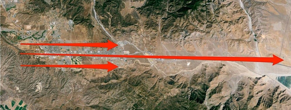 A turbulent, rolling boil in Banning Pass : Air Facts Journal