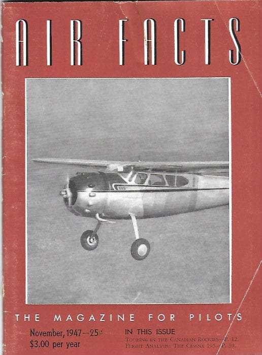 70 years ago: a first lesson and a first article : Air Facts Journal