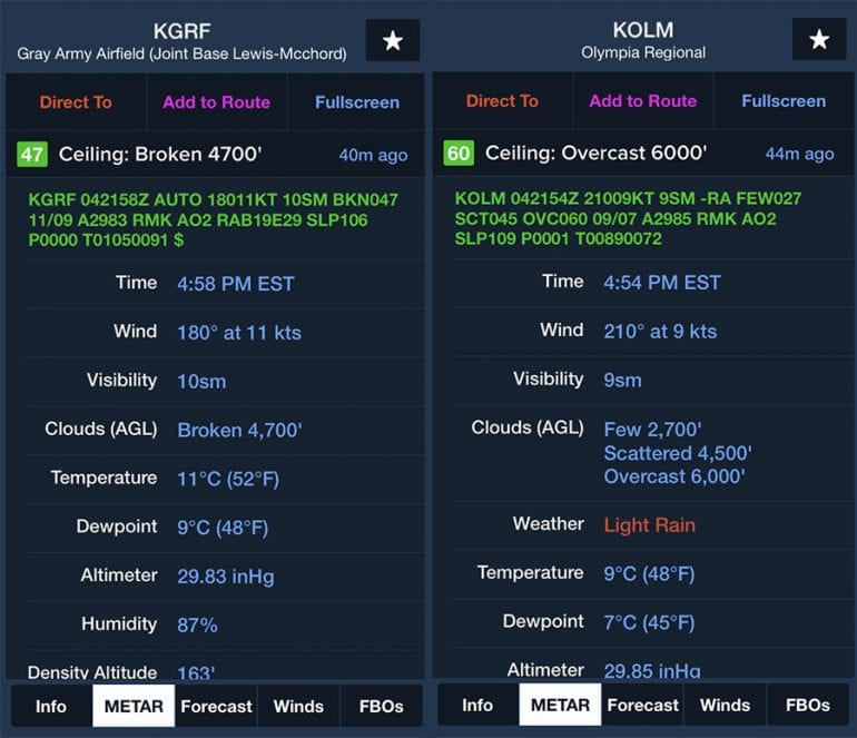 Go or No Go: how do you define scud running? : Air Facts Journal