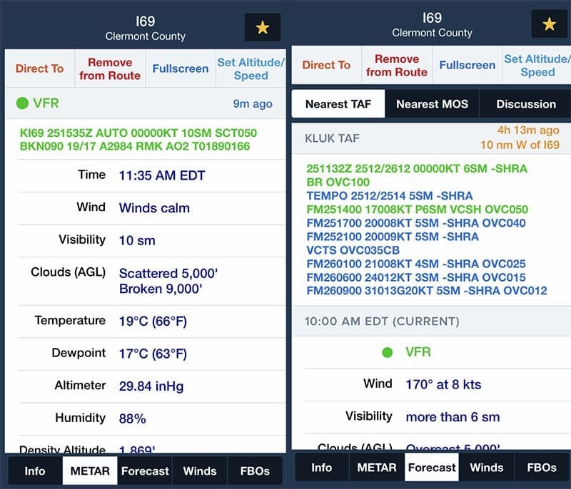 Go or No Go: beating the storms? : Air Facts Journal