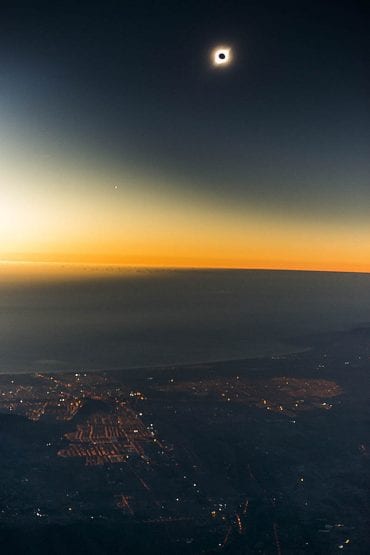 Friday Photo: solar eclipse over Chile : Air Facts Journal