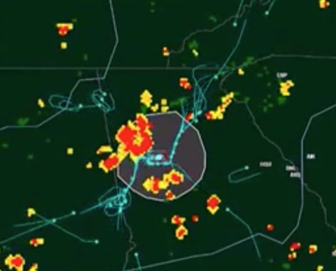 Thunderstorms and ATC - how to get from A to B when direct isn't an ...