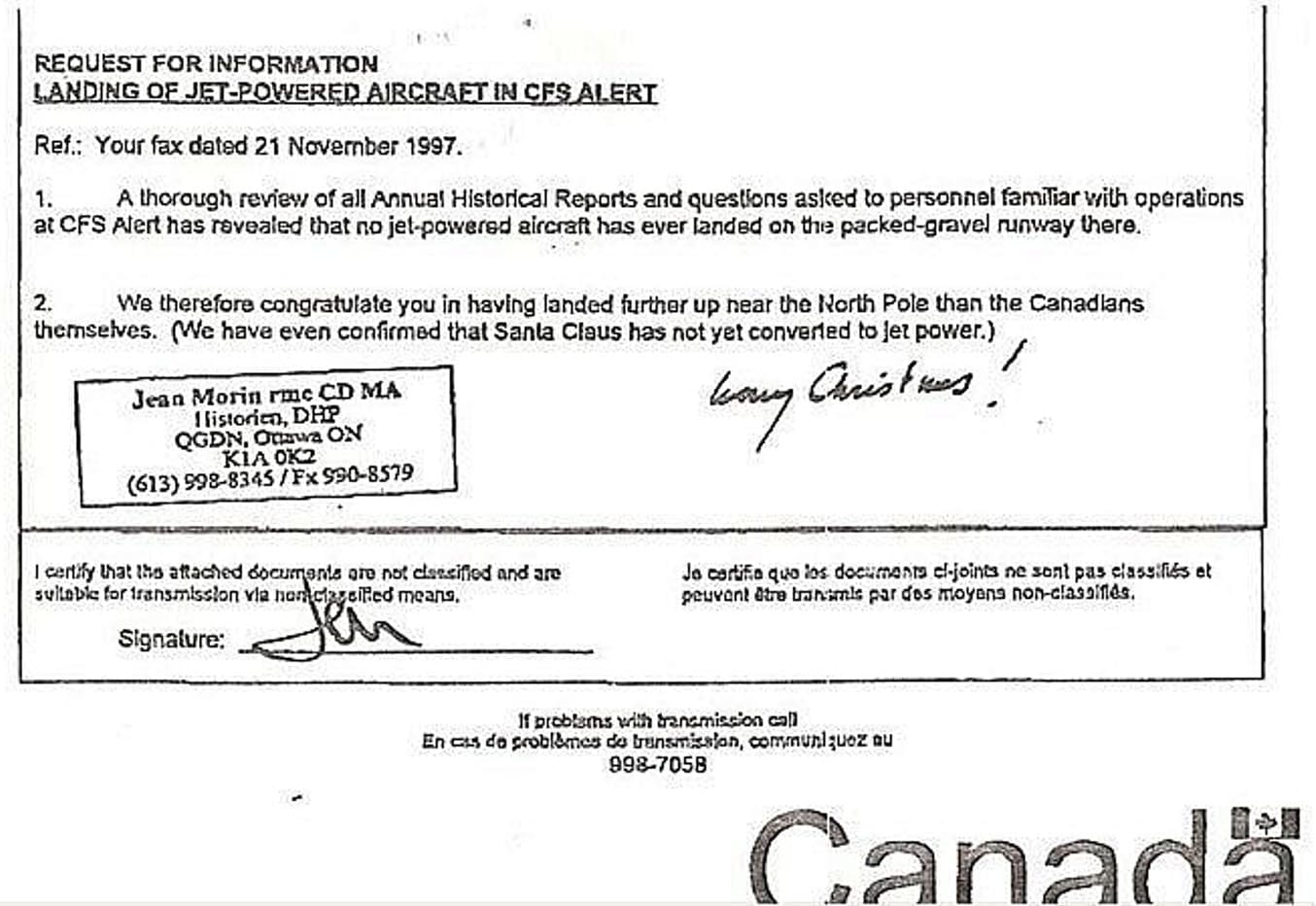 Top of the world landing : Air Facts Journal