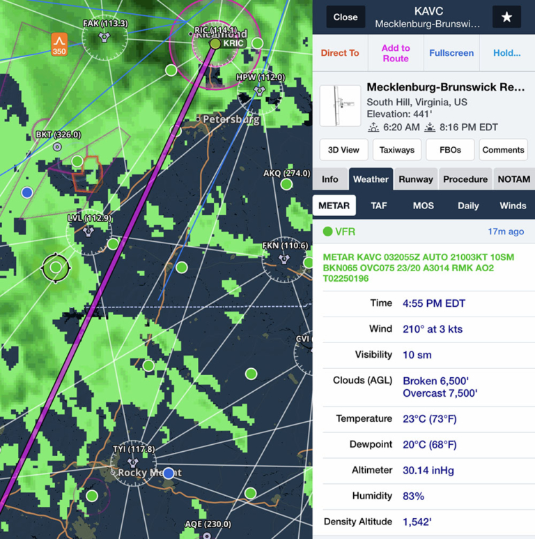 Go or No Go: never judge a forecast by its radar image : Air Facts Journal