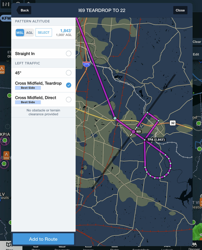 What's wrong with the teardrop pattern entry : Air Facts Journal